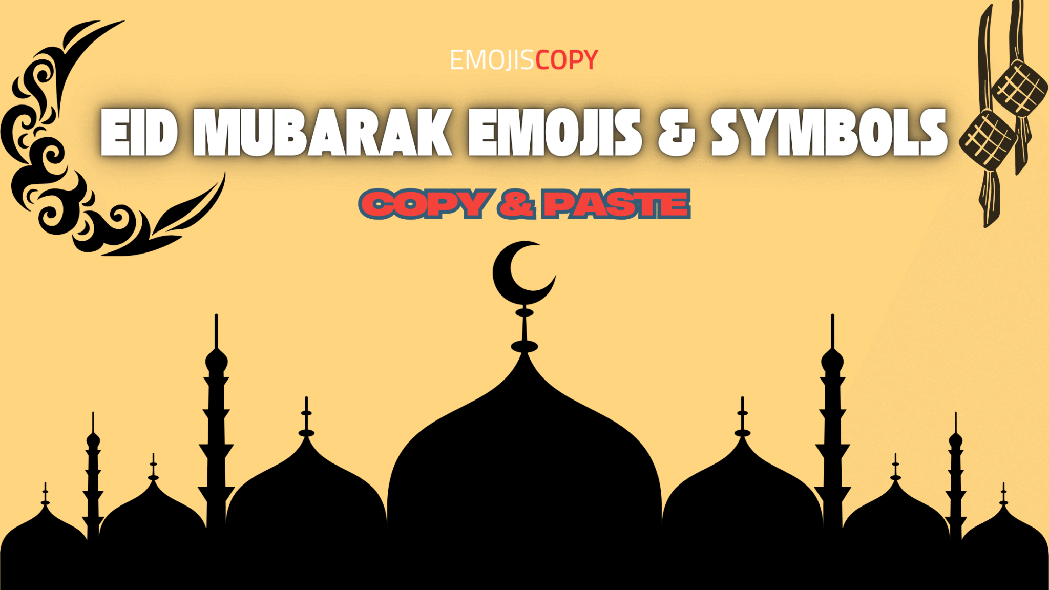 Eid Mubarak Emojis | Copy & Paste Festive Icons! 🌙🕌